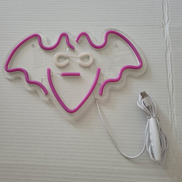 Source Unknown | Holiday | Led Neon Light Innovative Bat Shape Neon ...